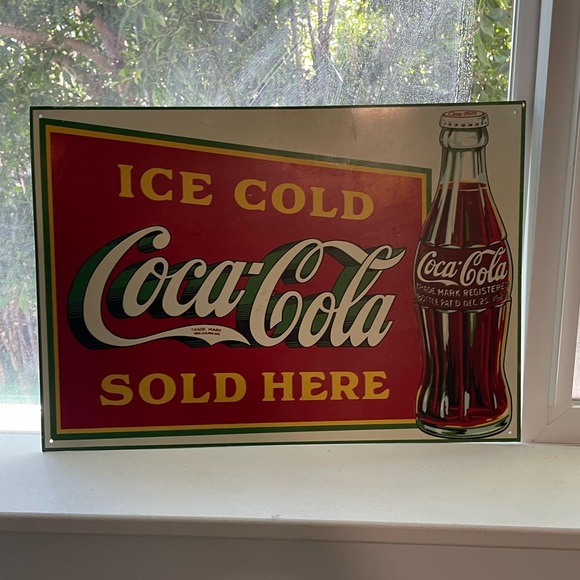 Coca Cola | Wall Decor | Vintage Cocacola Sign Metal | Poshmark